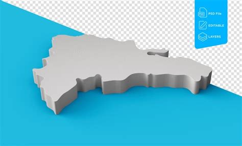 도미니카 공화국 3d 지도 지리 지도 제작 및 토폴로지 바다 파란색 표면 3d 그림 프리미엄 Psd 파일