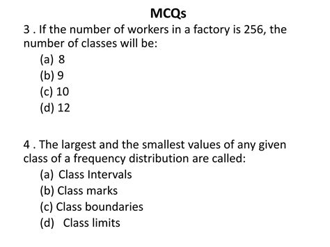 Frequency Distribution Table 4 Ppt