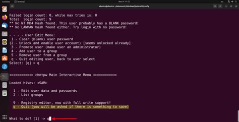 Reset Windows Password With Linux Live CD OSTechNix