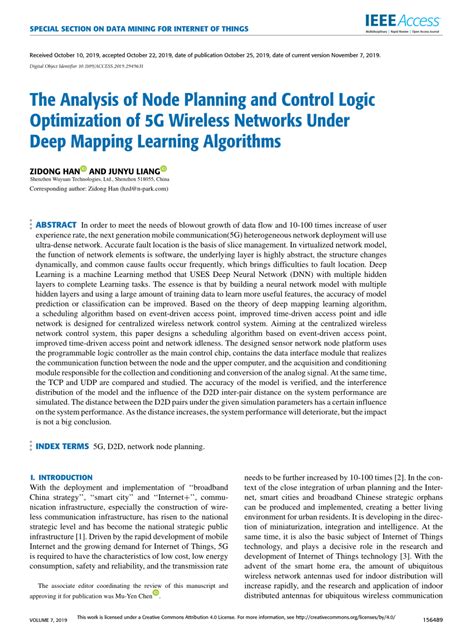 PDF The Analysis Of Node Planning And Control Logic Optimization Of