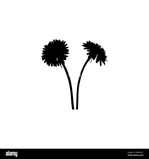 Dandelion Icon Simple Style Valentine Holiday Poster Background Symbol Dandelion Brand Logo