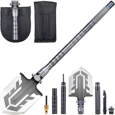 Survival Shovel Tactical Shovel Multi Purpose 23 In 1 Folding Shovel Ultimate