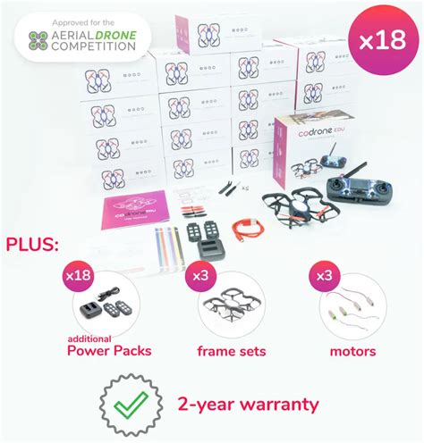 Robolink Codrone Edu Classroom 18 Pack Robotshop