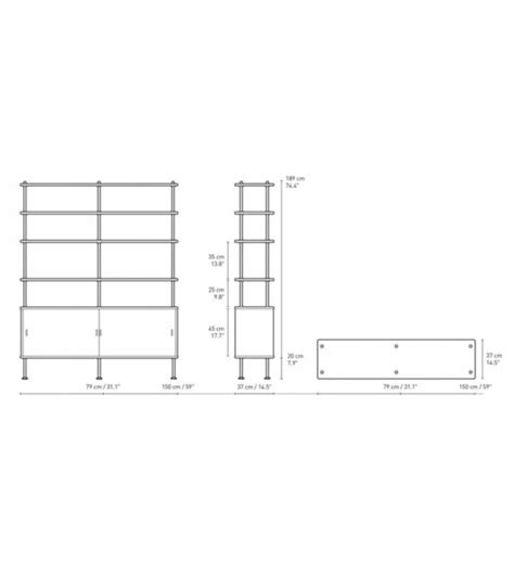 Bm0253 1 Carl Hansen And Son Sideboard With Shelves Milia Shop