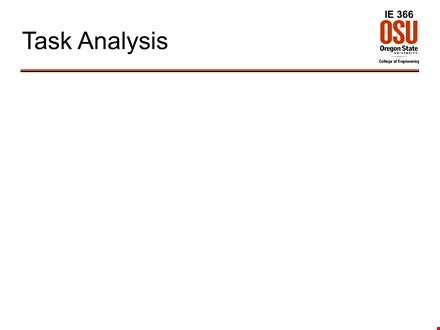 Task Analysis Flow Chart Template