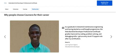 Review Of Courseras Meta Back End Developer Professional Certificate