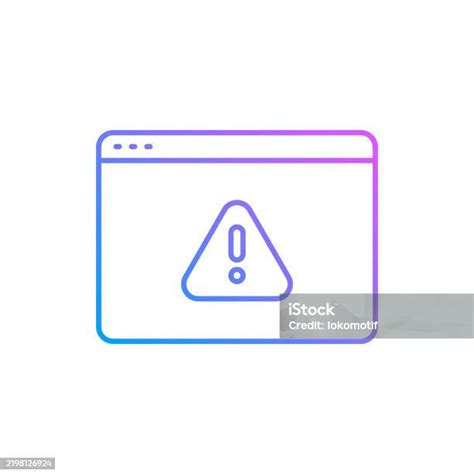 실패 메시지 그라데이션 색상 선 아이콘입니다 아이콘은 웹 디자인 모바일 앱 Ui Ux 및 Gui 디자인에 적합합니다 개념에 대한 스톡 벡터 아트 및 기타 이미지 Istock