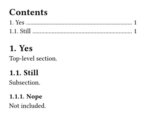 Outline Function Typst Documentation