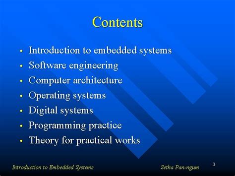 Introduction To Embedded Systems Objectives Introduction To Embedded