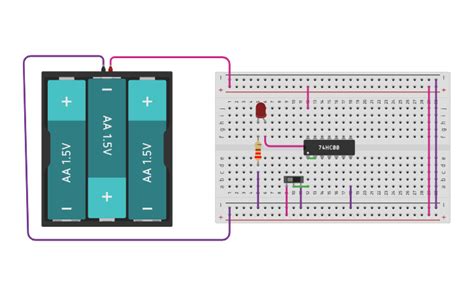 Circuit Design Not Gate Rahul Kumar Upadhyay Tinkercad