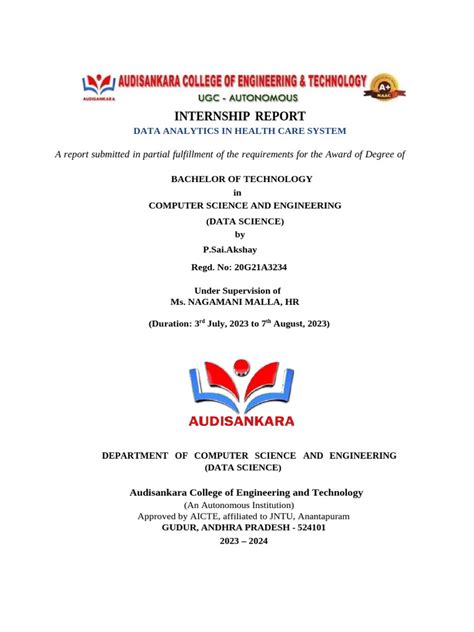 Akshay Final Internship Report Pdf Data Science Machine Learning