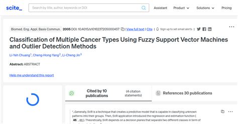 classification of multiple cancer types using fuzzy support vector