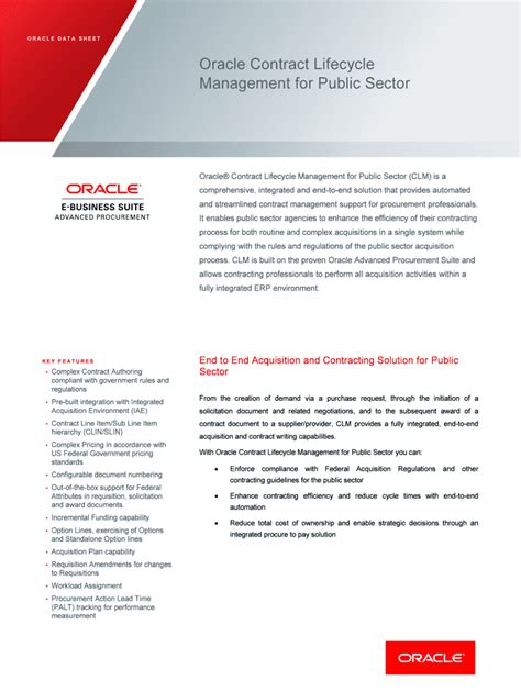 Fillable Online Oracle Contract Lifecycle Fax Email Print PdfFiller