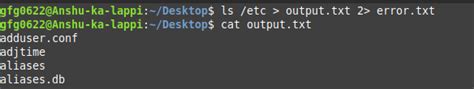 How To Redirect Output To A File And Stdout Geeksforgeeks