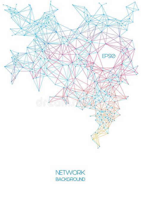 Network Abstract Polygonal Circle Background Stock Vector Illustration Of Chain Design 67644128