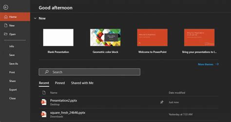 How To Pin Files And Folders In PowerPoint