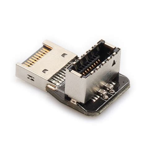 Usb3 1 Gen2 Type E к удлинительному кабелю Внутренний адаптер Usb 3 1 Type E поворотный на 90