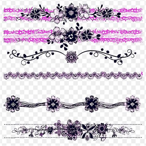 Premium Psd Rustic Jute String Borderlines Design With Floral Motifs