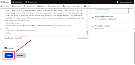 Video How To Add A Terms And Conditions Page On Drupal 10 Termsfeed