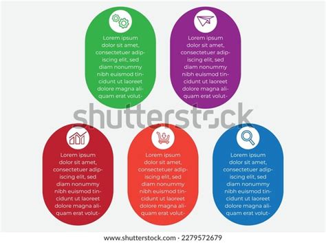 Flowchart Infographic 6 Rounded Elements Concept Stock Vector Royalty Free 2279572679