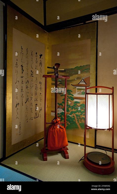 Interior View Of The Ochaya Shima Historical Geisha House In The Higashi Chaya Gai District Of