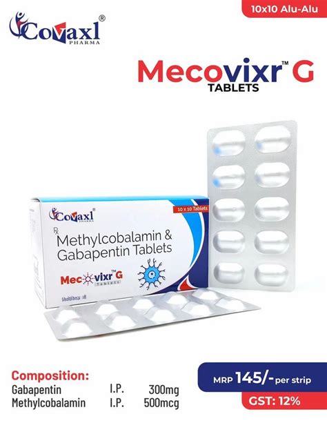 Gabapentin I P 300mg Methylcobalamin I P 500mcg Tablets At ₹ 1450 Box Methylcobalamin