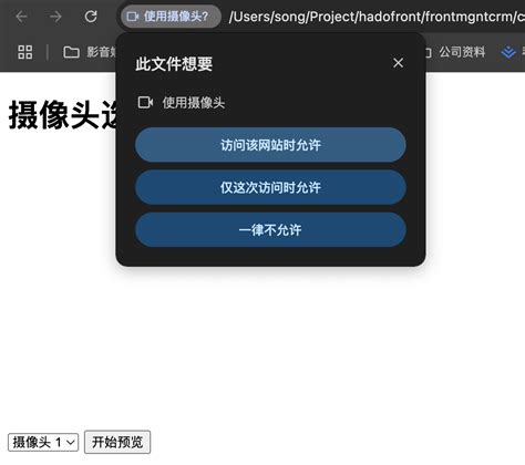 前端页面展示本电脑的摄像头，并使用js获取摄像头列表 Csdn博客