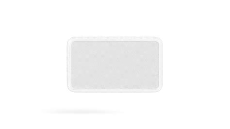 White Rectangular Embroidered Patch Lying Embroidery Badge 3d Model By Rebrandy