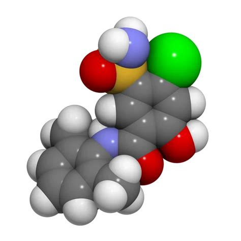 Xipamide Molecule Chemical Structure Stock Image Everypixel