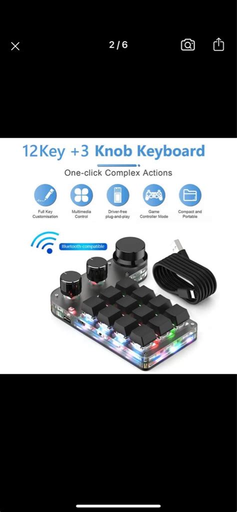 Keys Knobs Custom Keyboard With RGB Light And Bluetooth Computers Tech Parts