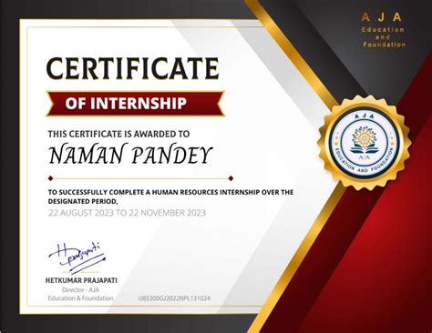 Naman Pandey On Linkedin Internshipcompletion Careerjourney