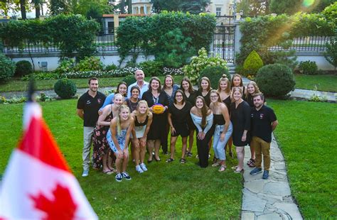 Ambassador Kati Csaba Welcomes Youth Womens Water Polo Team