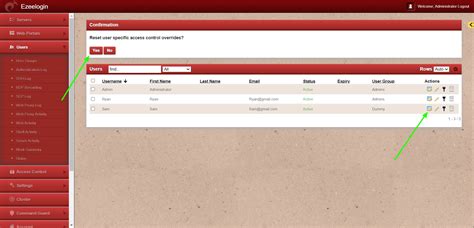 Reset Access Control Override
