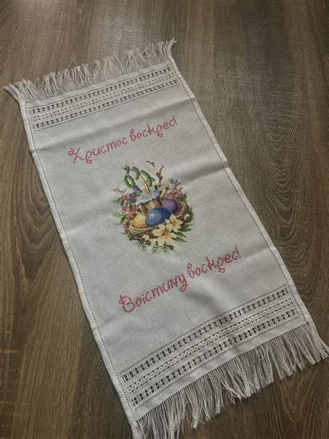 Рушник на Пасху Великодній рушник 1 100 грн Витвори майстрів рукоділля Львів на Olx