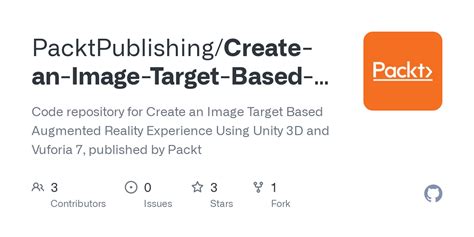 github packtpublishing create an image target based augmented reality