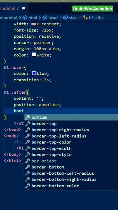 Must Used Underline Hover Effect Css Youtube