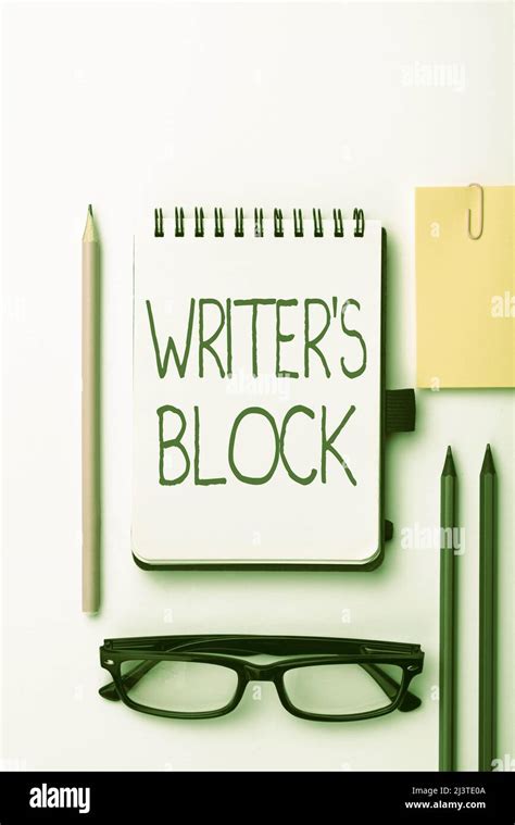 Sign Displaying Writer S Block Business Concept Condition Of Being