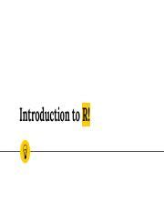 Lecture R Programming Pdf Introduction To R Housekeeping Just Some Last Minute Class