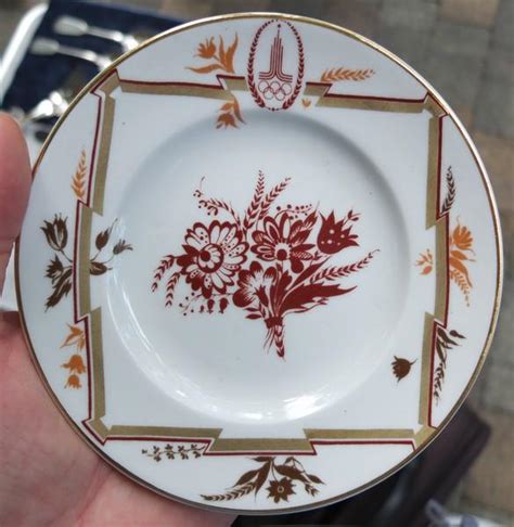 фарфоровая тарелка Олимпиада 80 Москва фарфор ЛФЗ — покупайте на по выгодной цене