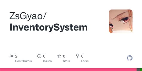 Github Zsgyao Inventorysystem