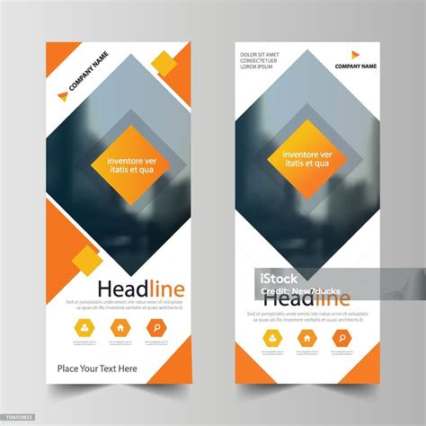 비즈니스 배너를 롤 플랫 디자인 서식 파일 추상적인 기하학적 배너 광고에 대한 스톡 벡터 아트 및 기타 이미지 광고 굴리기 도마 요리 도구 Istock