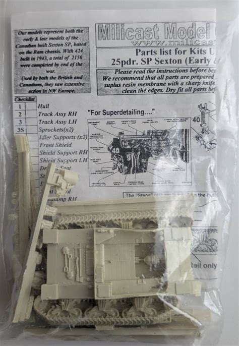 25 Pdr Sp Sexton Early And Late Pattern