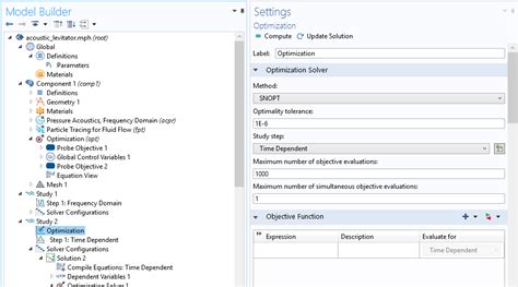 Optimization With Particle Tracing Module