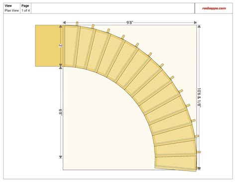 Spiral Staircase Plan Dimensions 520x589