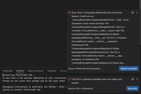 Installation Manager Issue Platformio Platformio Core Installer GitHub