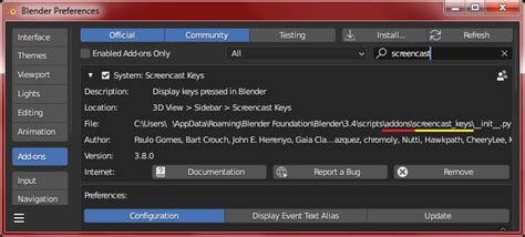 Python How To Find Out The Module Name Of An Installed Plugin Blender Stack Exchange