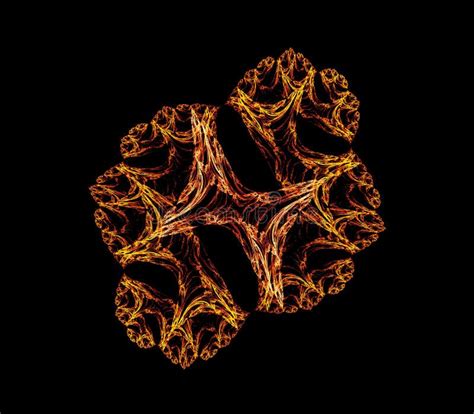 Abstract Figure Composition Of Color Intersecting Lines On A Black Background Fractal For