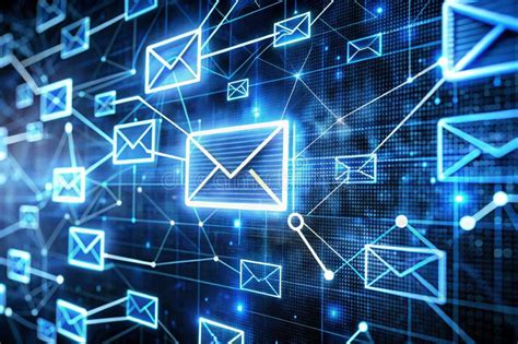 Phishing Emails And Network Cyber Security Protecting Against Online Threats Stock Illustration