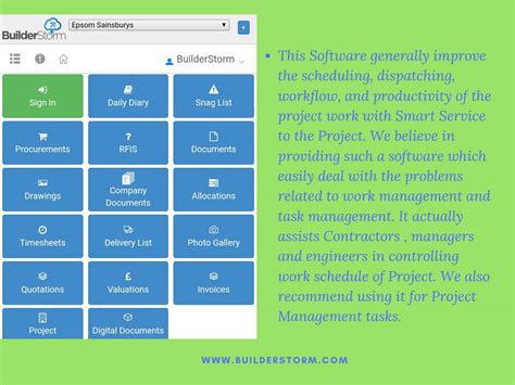 Contractor Scheduling Software By Builderstorm Uk Issuu