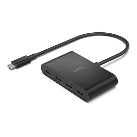 Belkin Avc018btbk Connect Usb C To 4 Port Usb C Hub 100w Pd